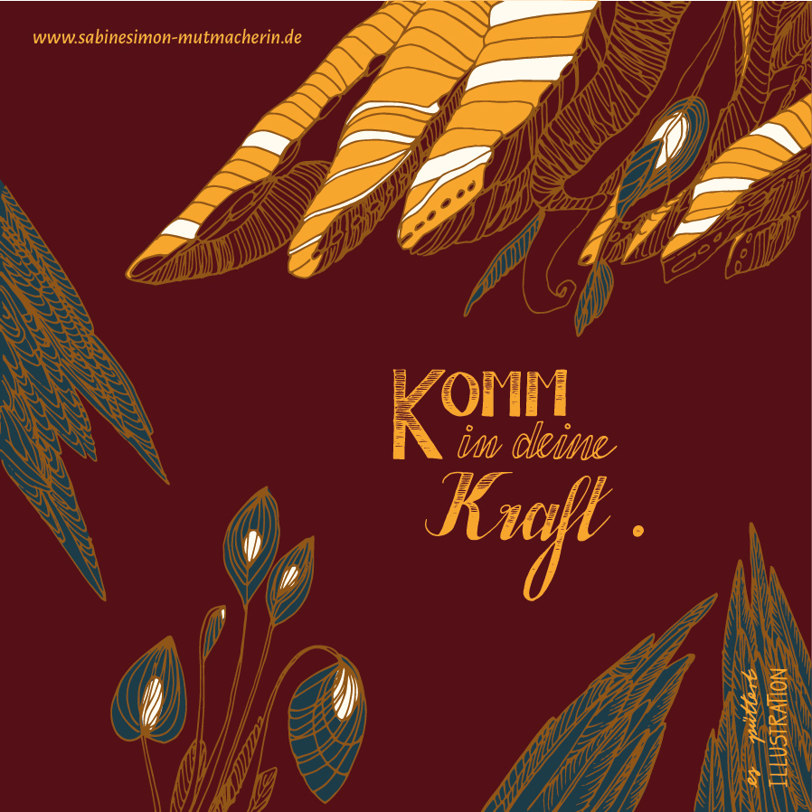 Flyergestaltung und Werbepostkarten für die Mutmacherin Sabine Simon | Sara Pütter