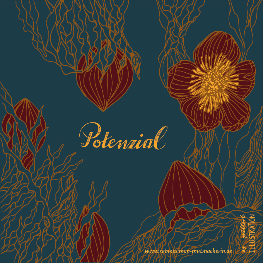 Flyergestaltung und Werbepostkarten für die Mutmacherin Sabine Simon | Sara Pütter